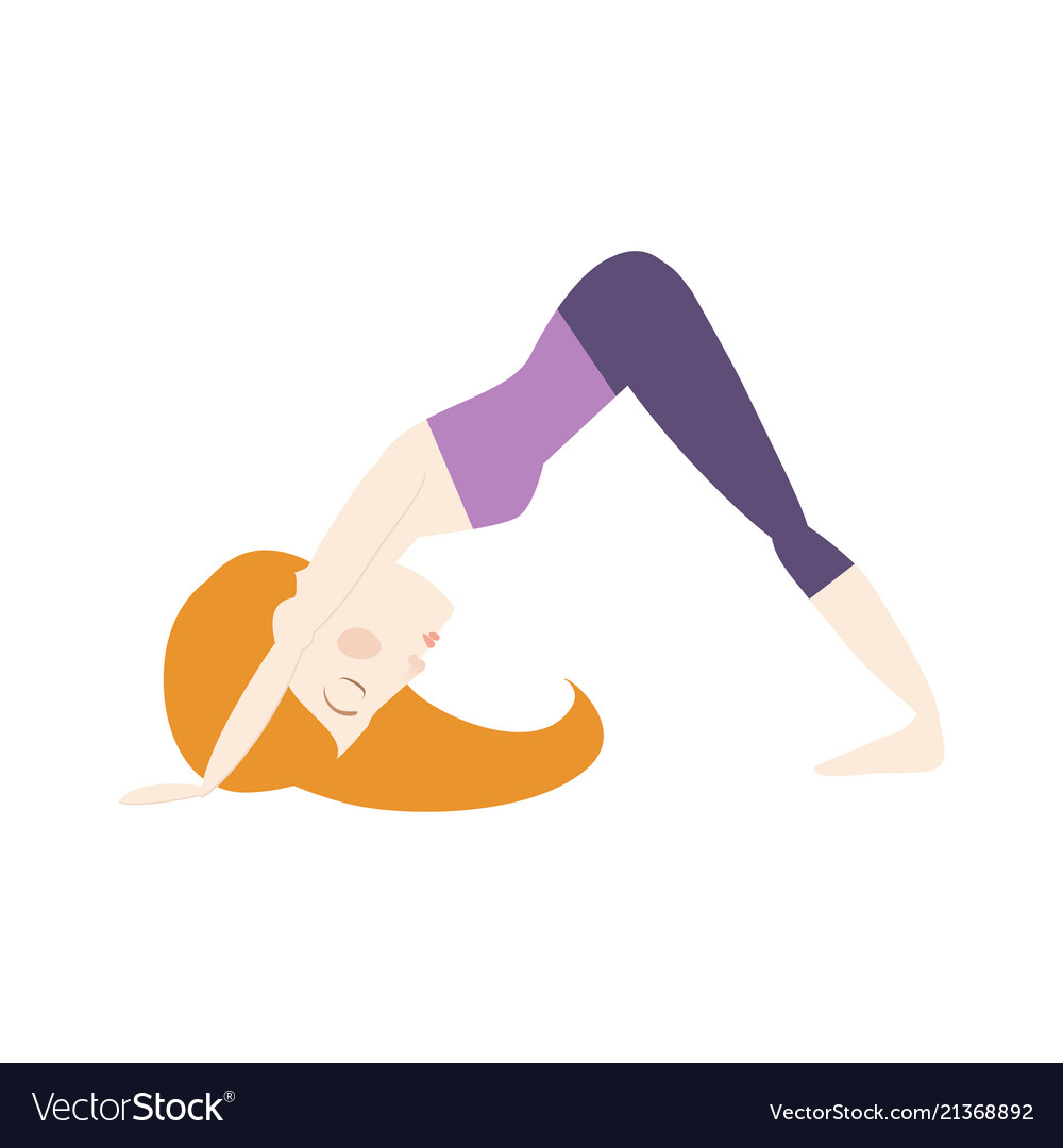 Woman doing yoga cartoon vector illustration – If The Devil Had Menopause